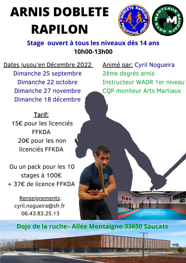 Stage à Saucats [33] 2022 - Arnis Doblete Rapilon